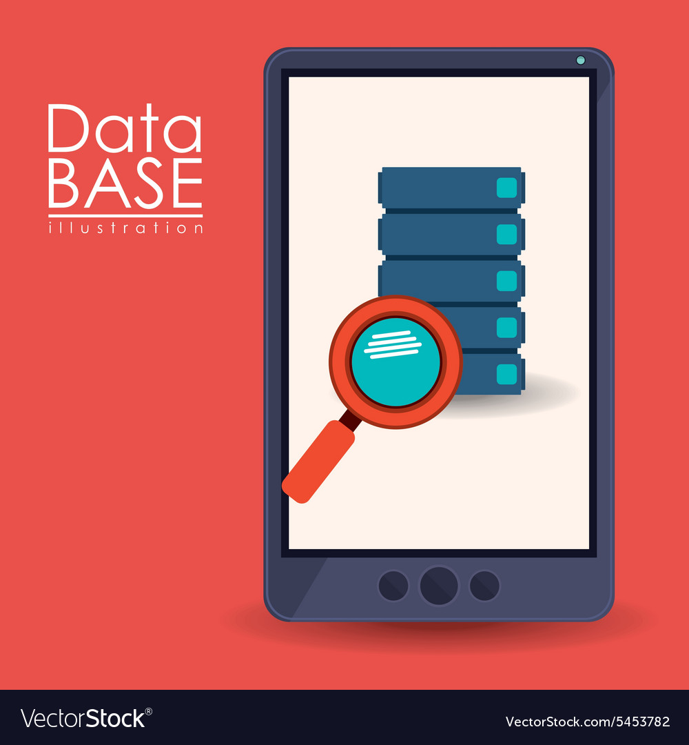 Data base design Royalty Free Vector Image - VectorStock