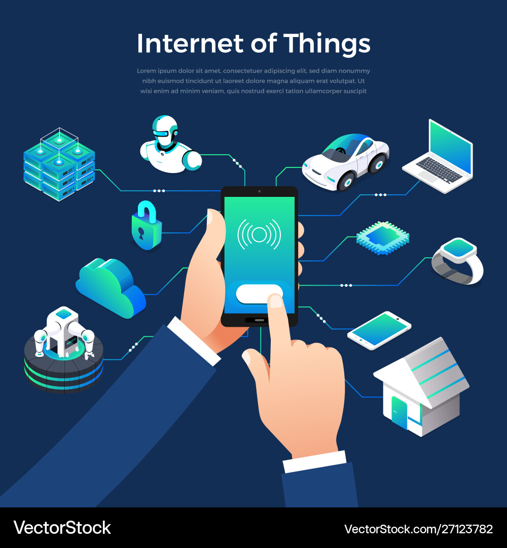 Internet things Royalty Free Vector Image - VectorStock