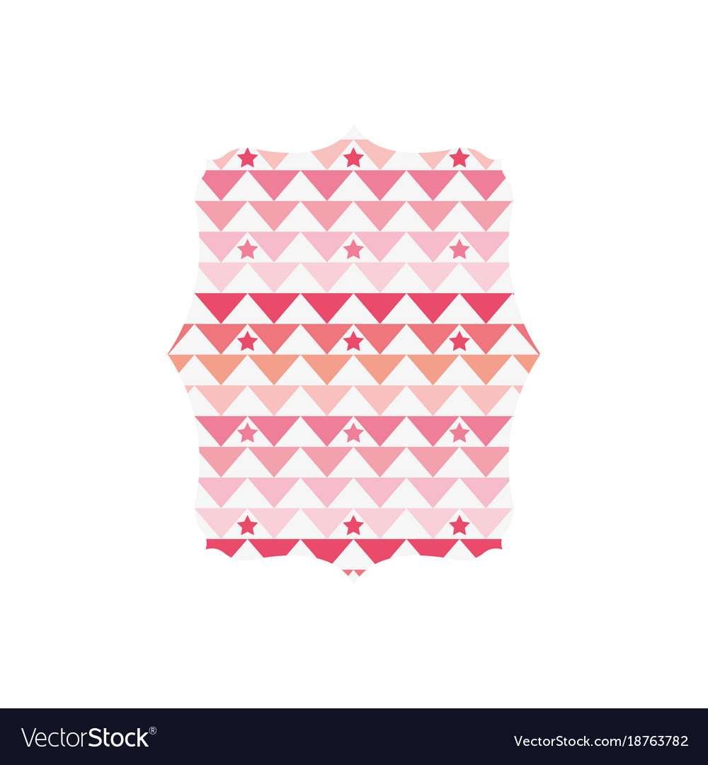 Isolated pattern frame design Royalty Free Vector Image