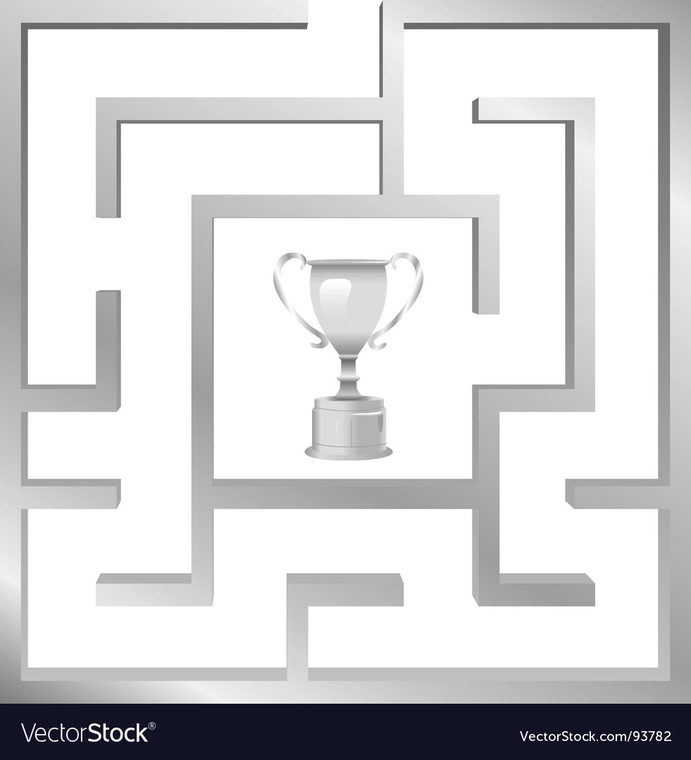 Maze problem Royalty Free Vector Image - VectorStock