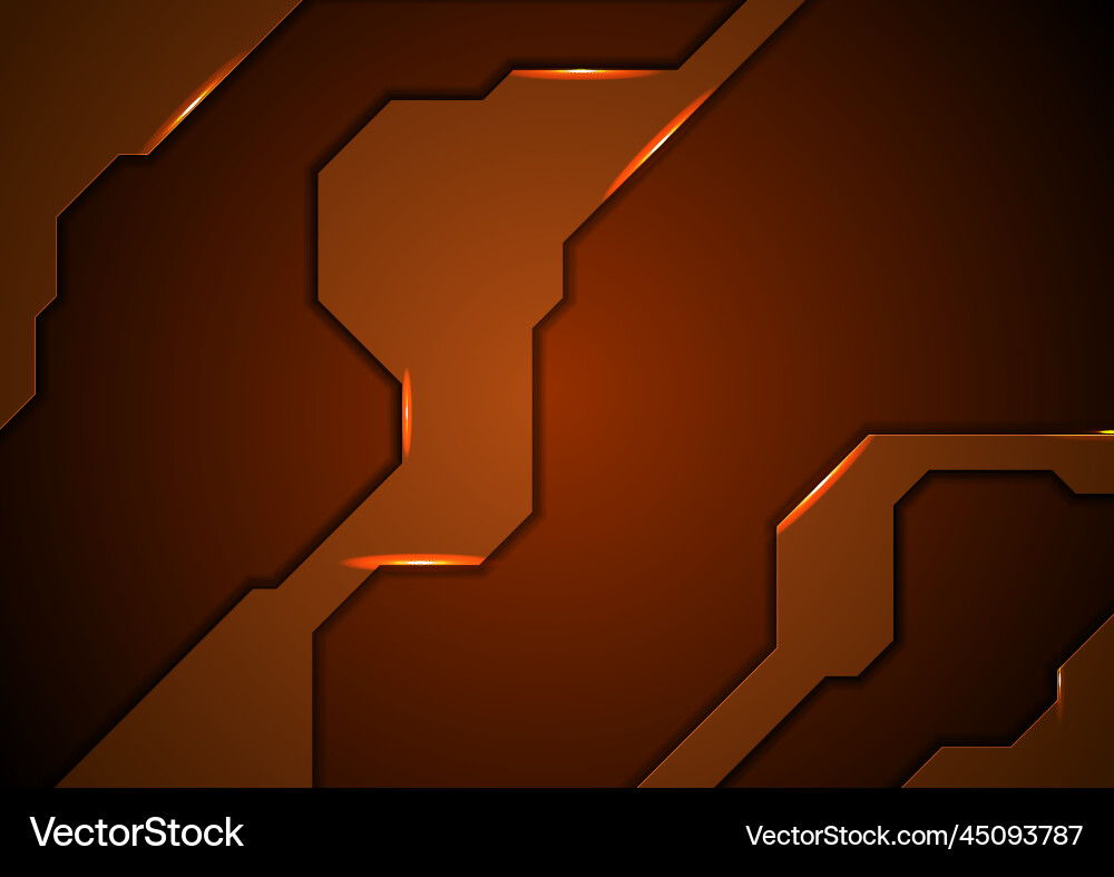 Abstract brown concept tech background Royalty Free Vector