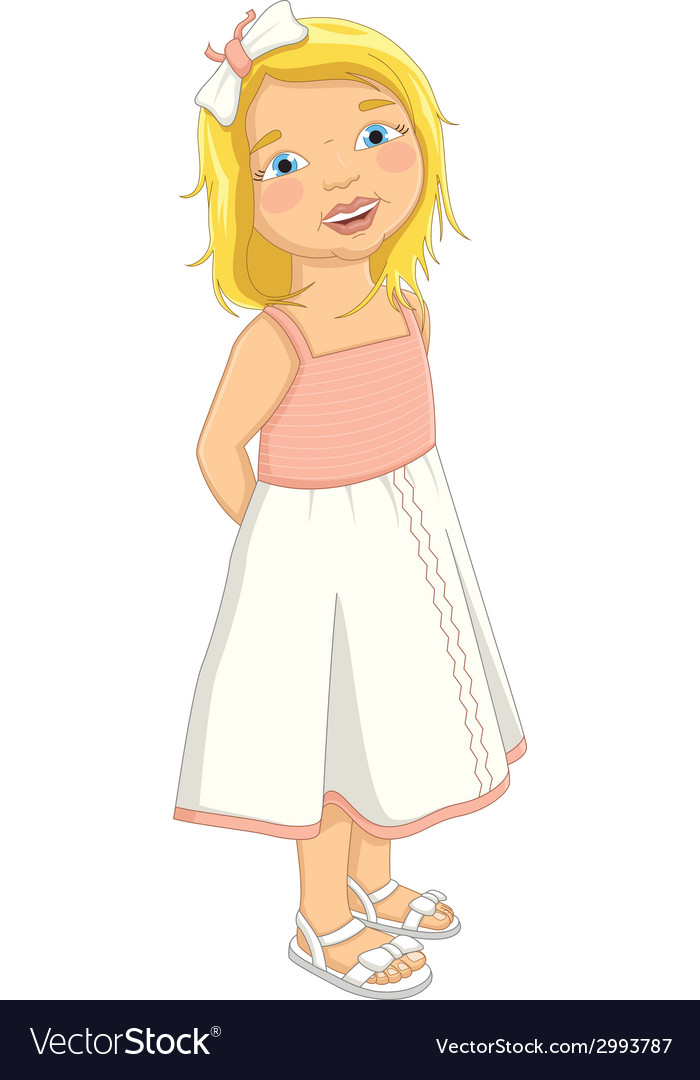Cute blonde girl Royalty Free Vector Image - VectorStock Cute blonde girl Royalty Free Vector Image - VectorStock