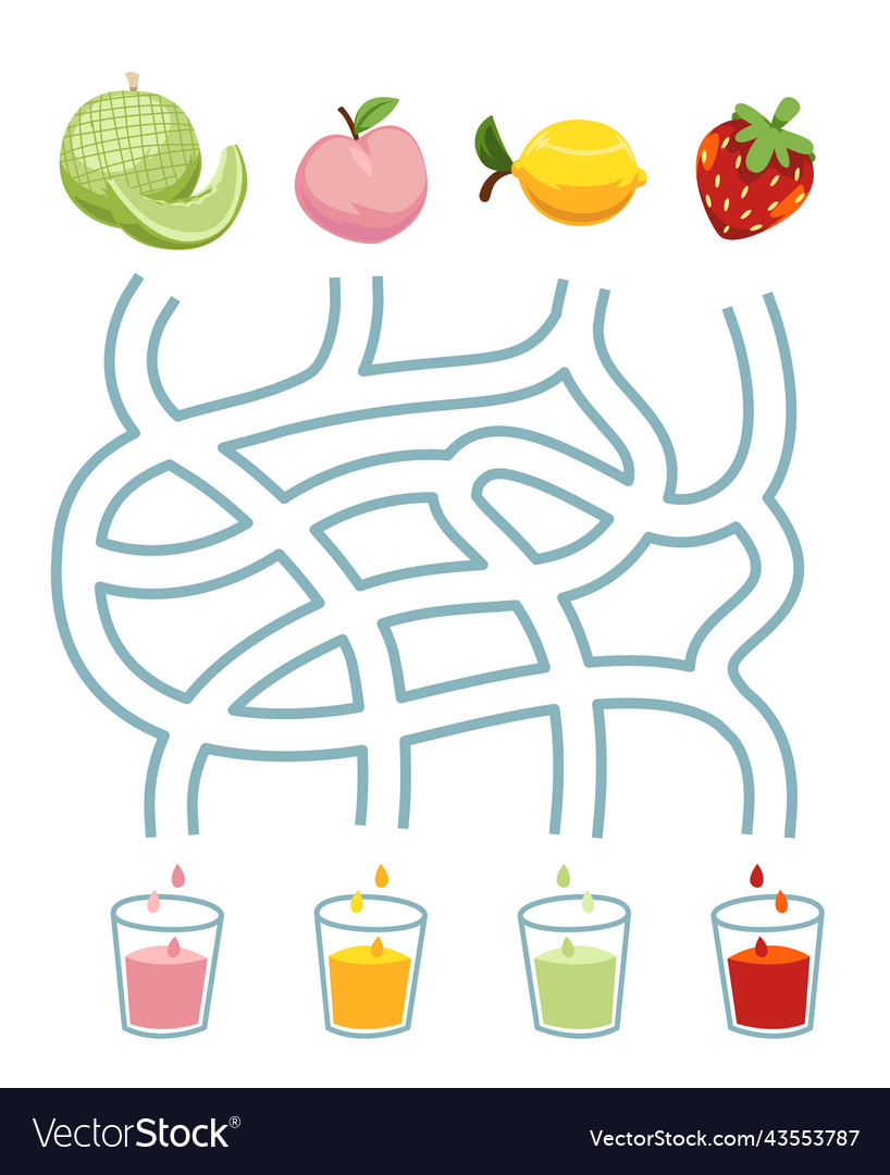 Maze puzzle game for children pair cute cartoon Vector Image Maze puzzle game for children pair cute cartoon Vector Image