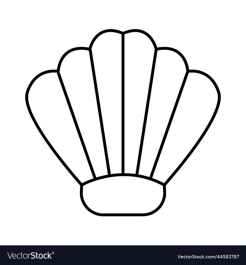 Shell icon image Royalty Free Vector Image - VectorStock
