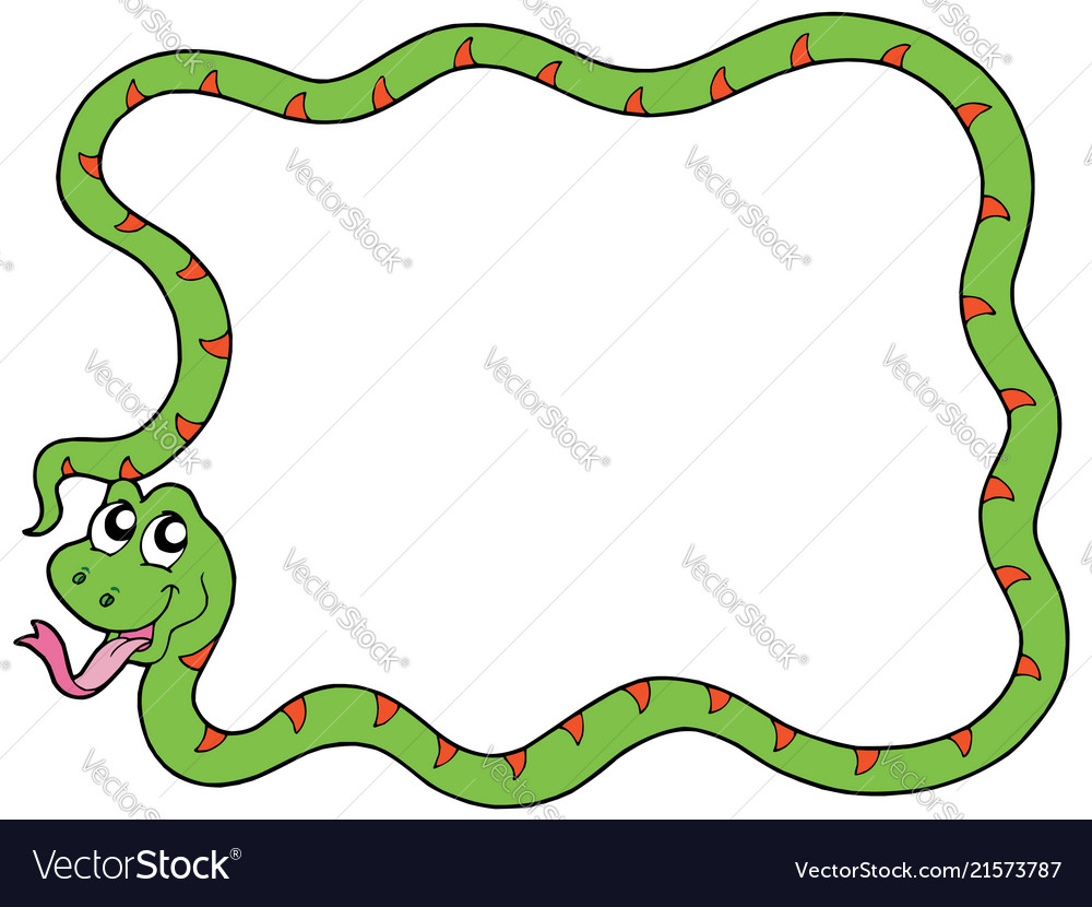Snake frame 2 Royalty Free Vector Image - VectorStock