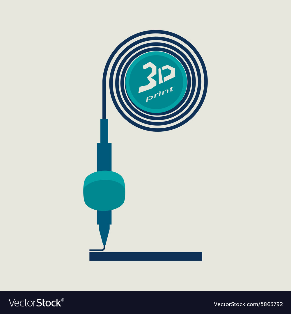 3d printer Royalty Free Vector Image - VectorStock