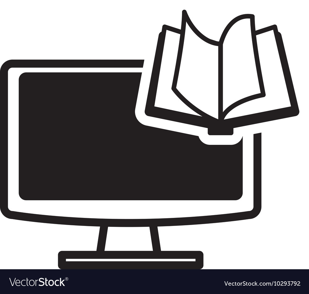 Ebook computer technology design Royalty Free Vector Image