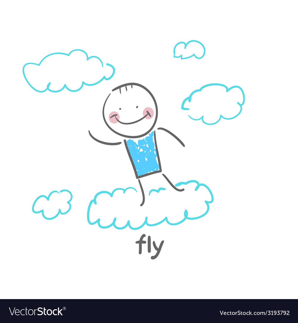 Fly Royalty Free Vector Image - VectorStock