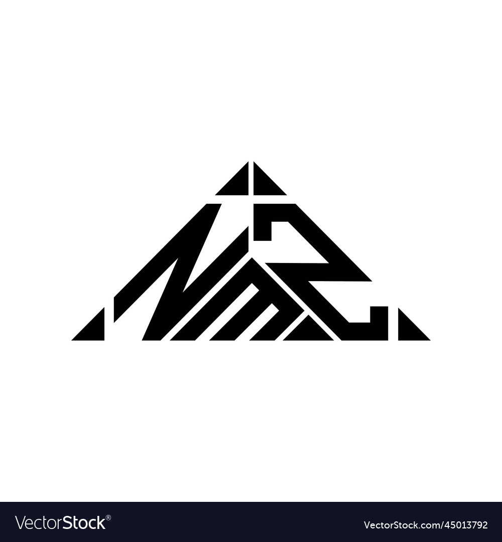 Nmz letter logo creative design with graphic Vector Image