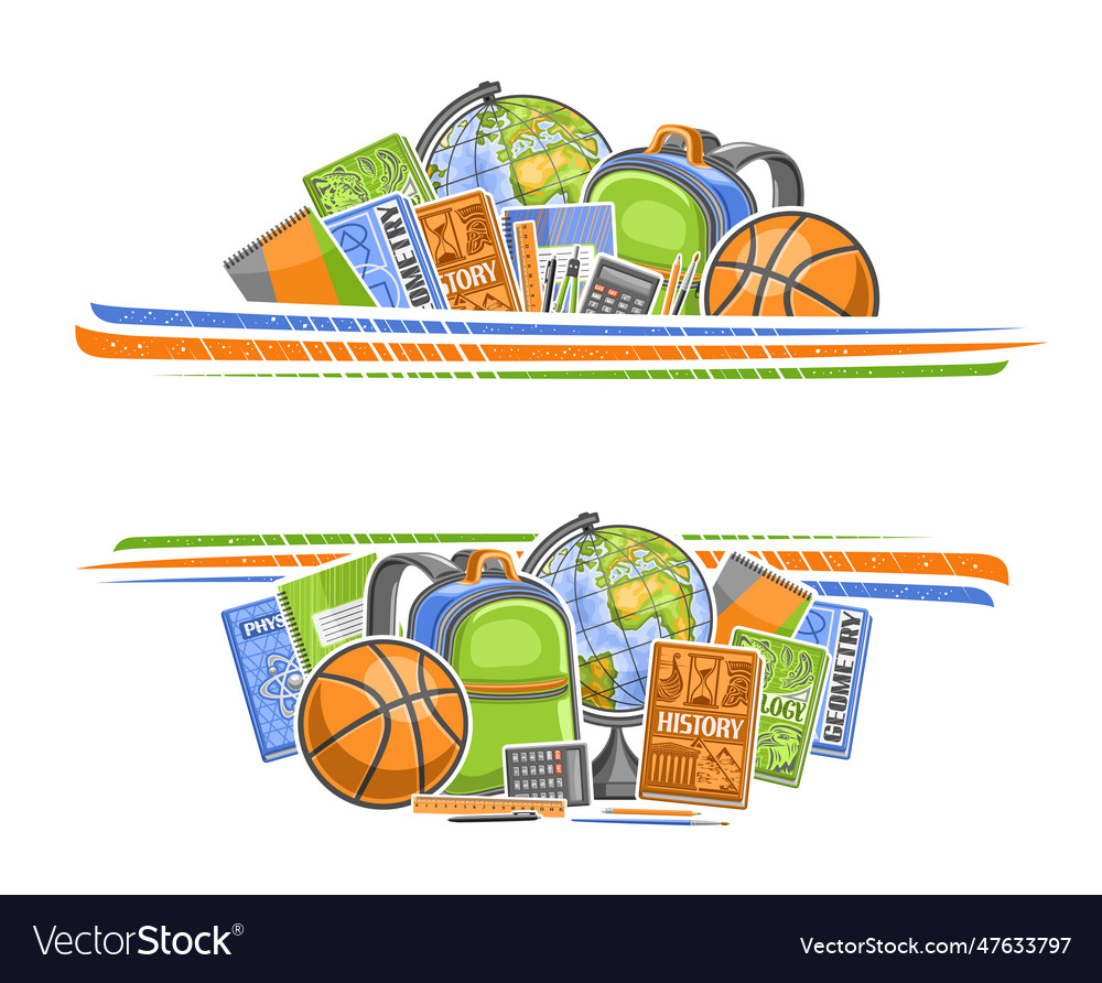 Border for school Royalty Free Vector Image - VectorStock