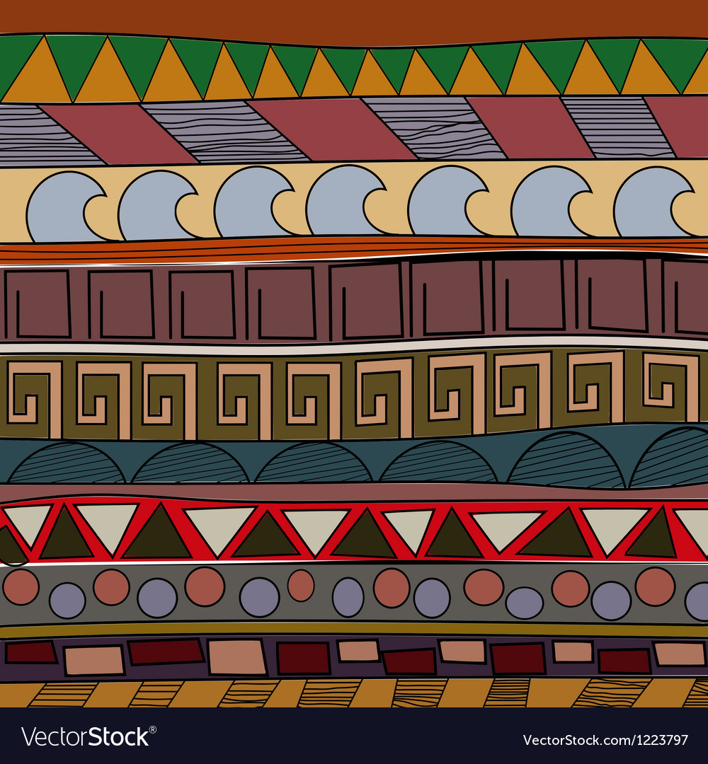 Tribal pattern Royalty Free Vector Image - VectorStock