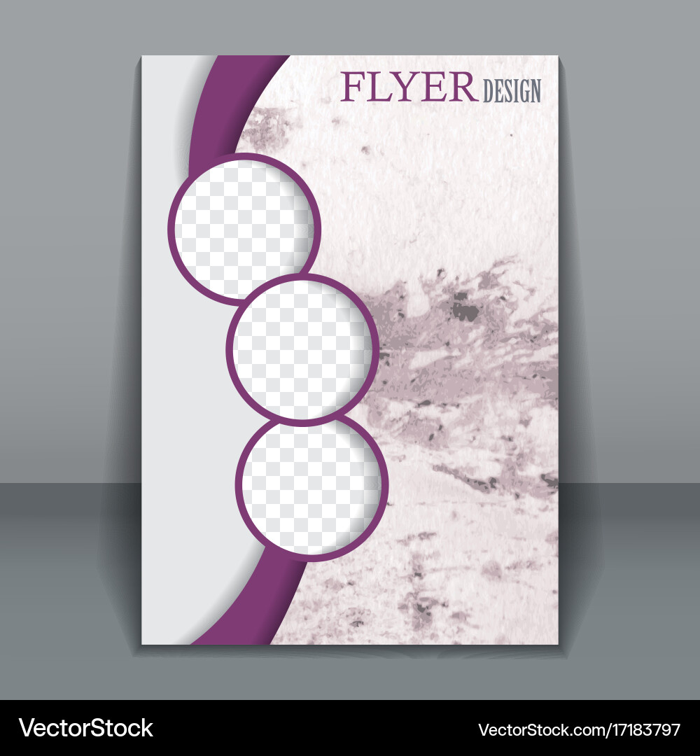 Vertical business flyer for design Royalty Free Vector Image