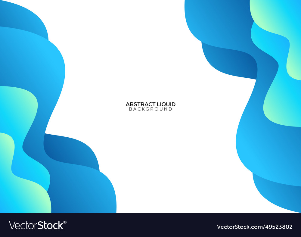 Gradient liquid abstract background Royalty Free Vector