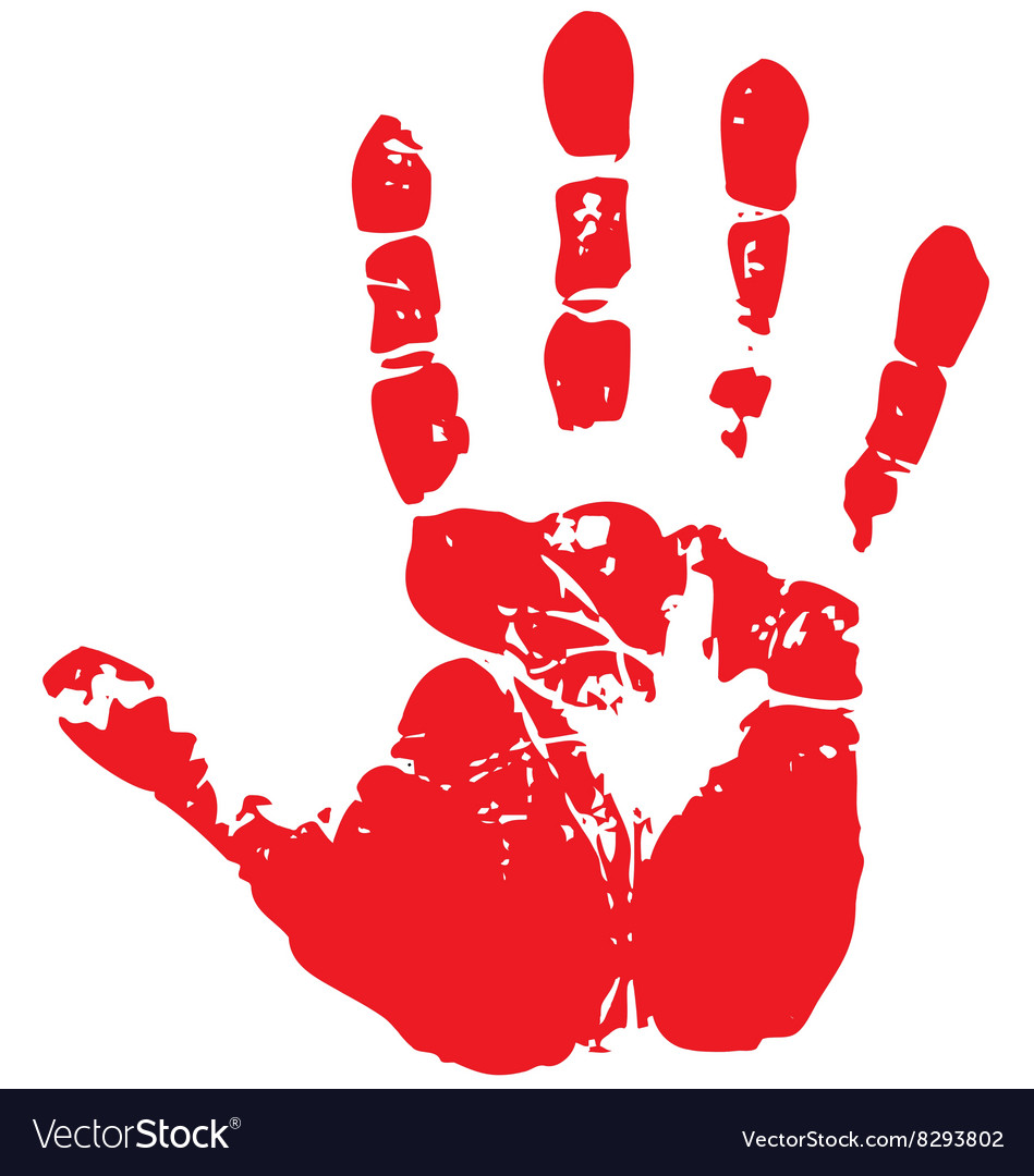 Handprint Royalty Free Vector Image VectorStock