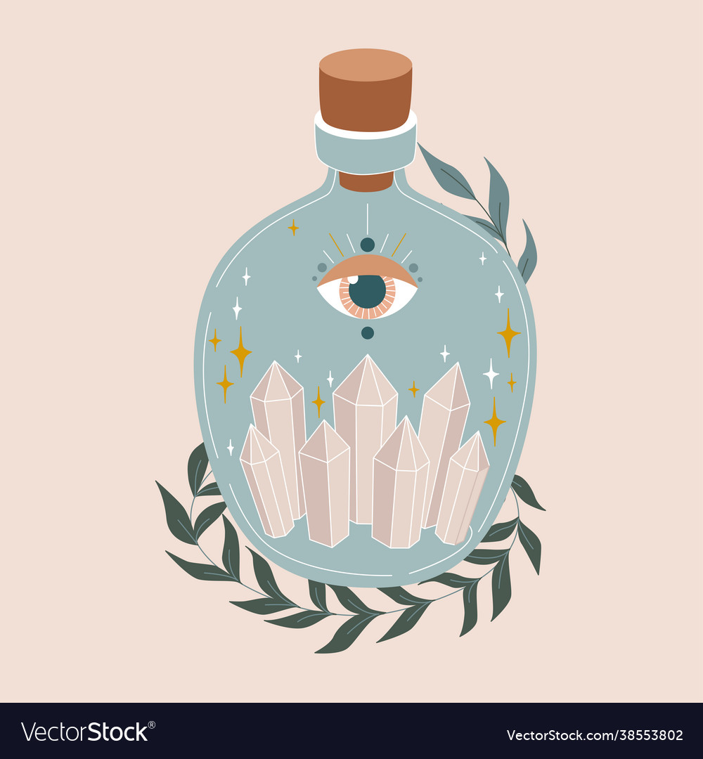 Magic bottle Royalty Free Vector Image - VectorStock