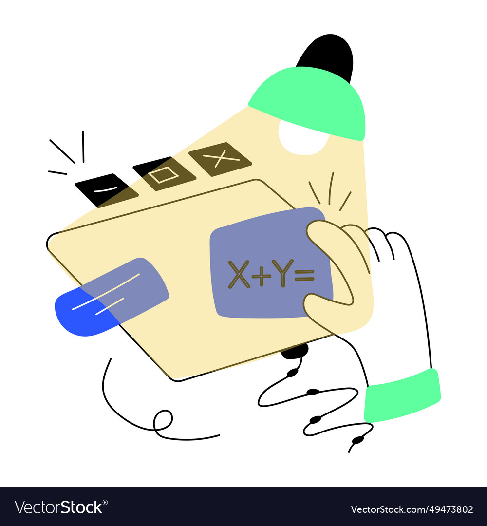 Maths website Royalty Free Vector Image - VectorStock
