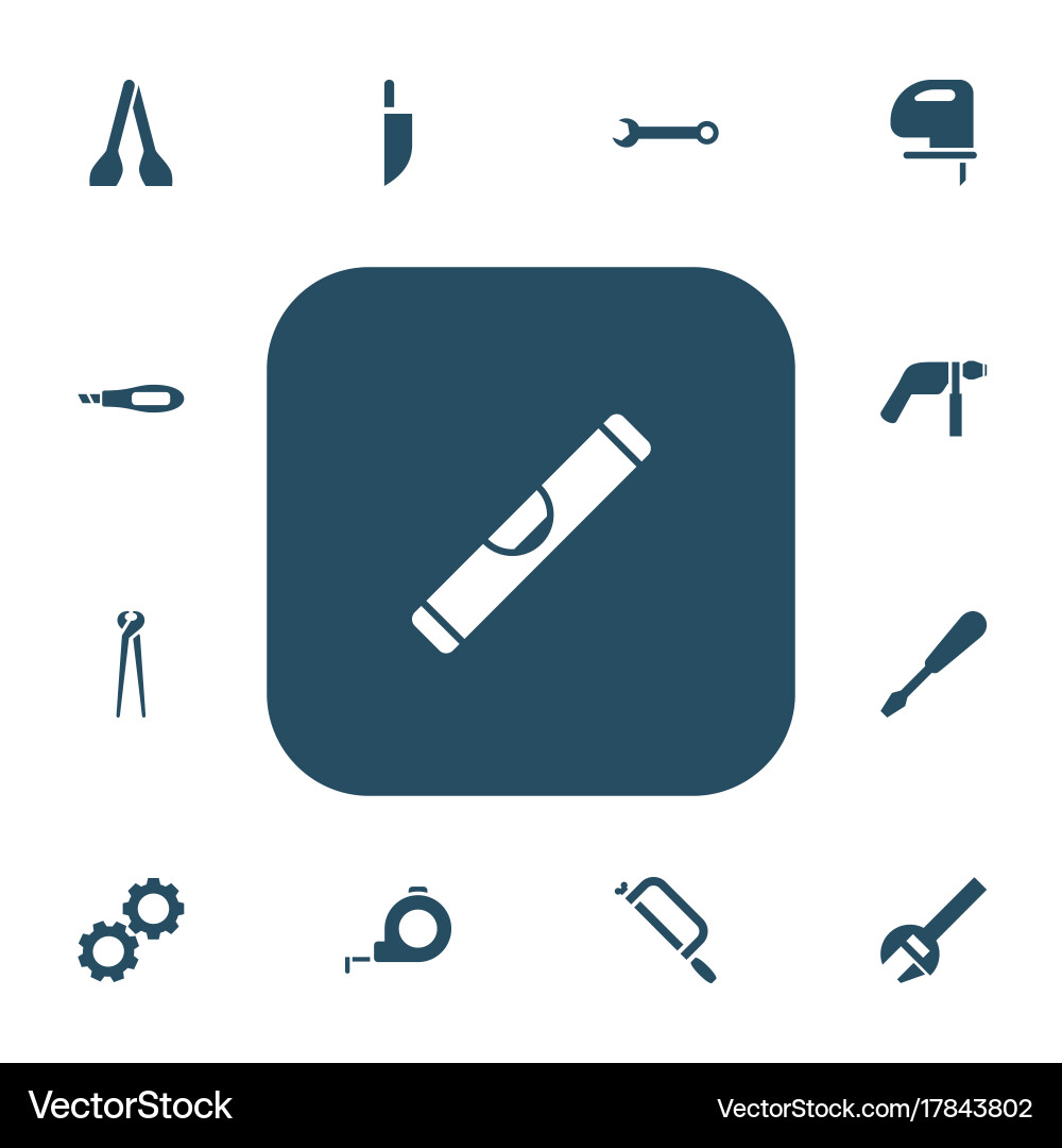 Set of 13 editable equipment icons includes Vector Image