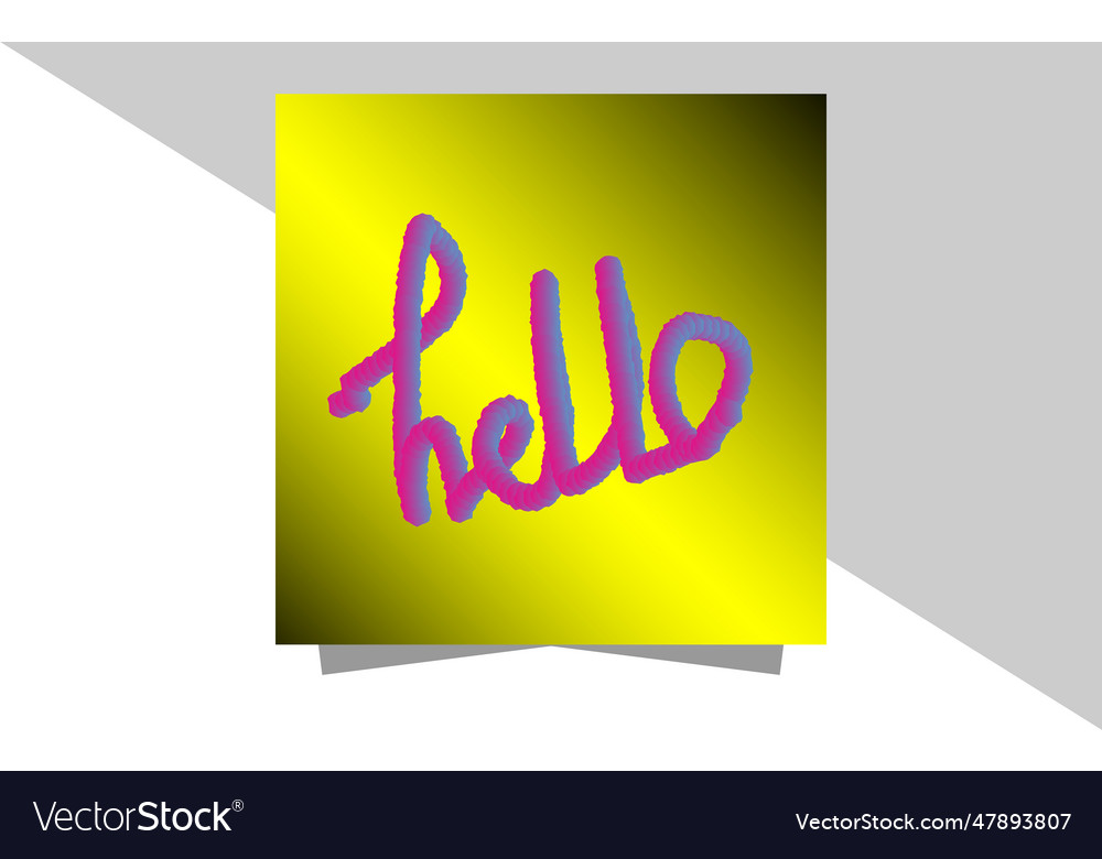 3d text design effect Royalty Free Vector Image