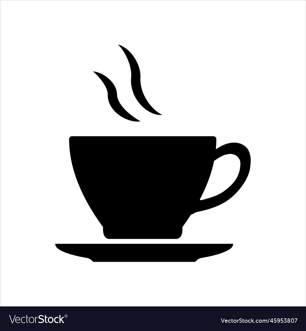 Coffee cup flat icon Royalty Free Vector Image Coffee cup flat icon Royalty Free Vector Image