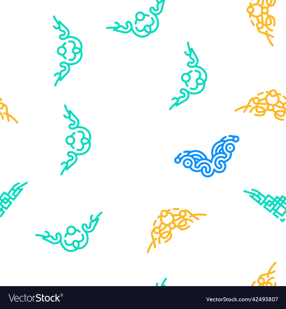 Corner decoration seamless pattern Royalty Free Vector Image