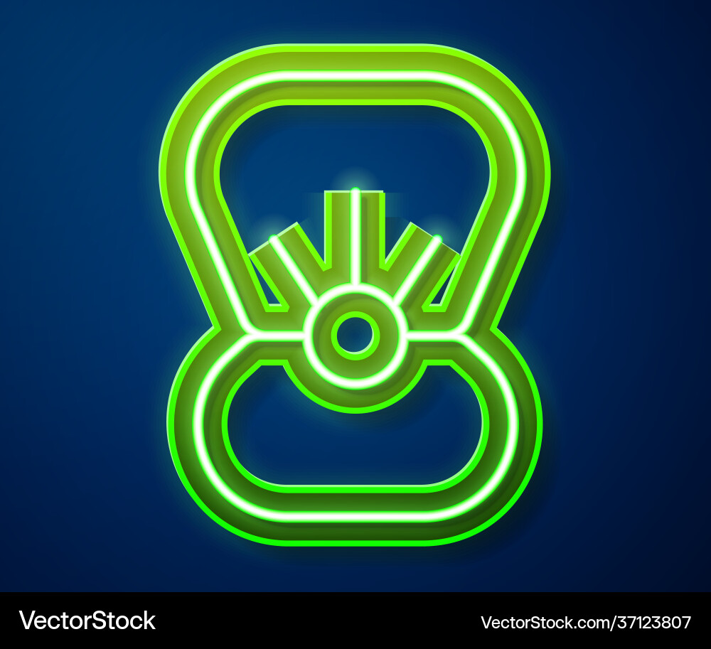 Glowing neon line natural open shell with pearl Vector Image