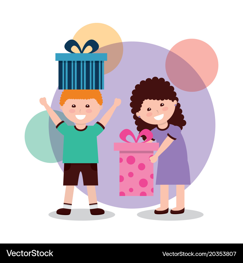 Happy kids cartoon Royalty Free Vector Image - VectorStock