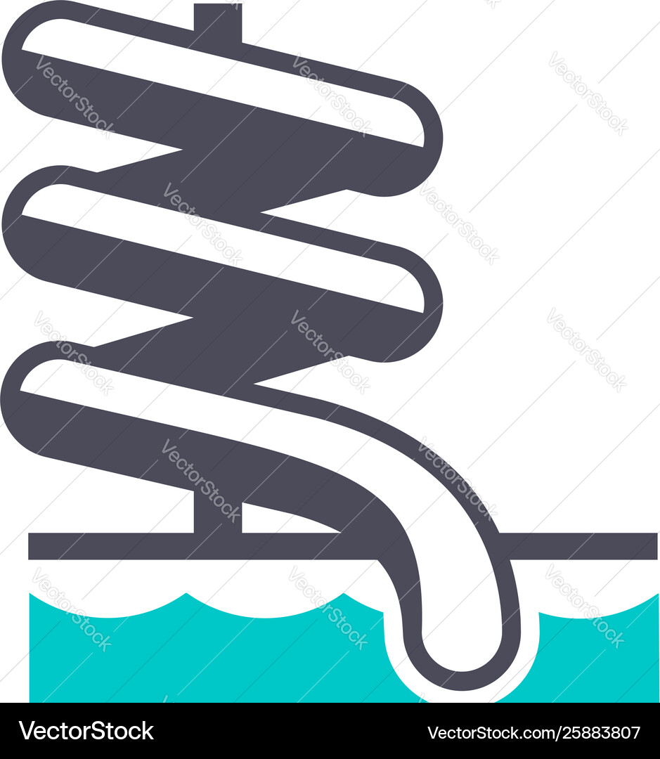 New gray turquoise icon on a white background Vector Image