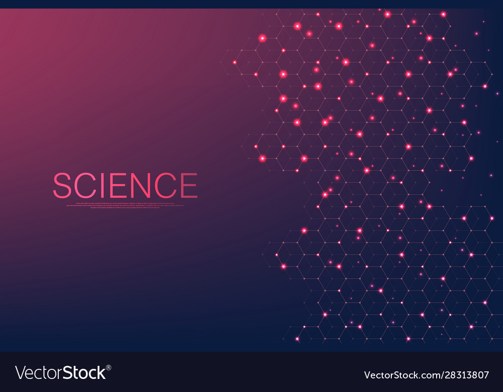 Technology abstract lines and dots connect Vector Image