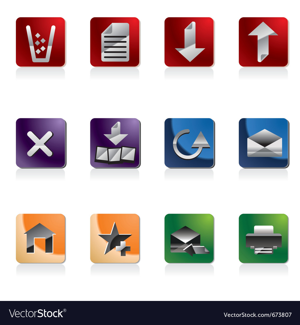 Web site and computer icons Royalty Free Vector Image