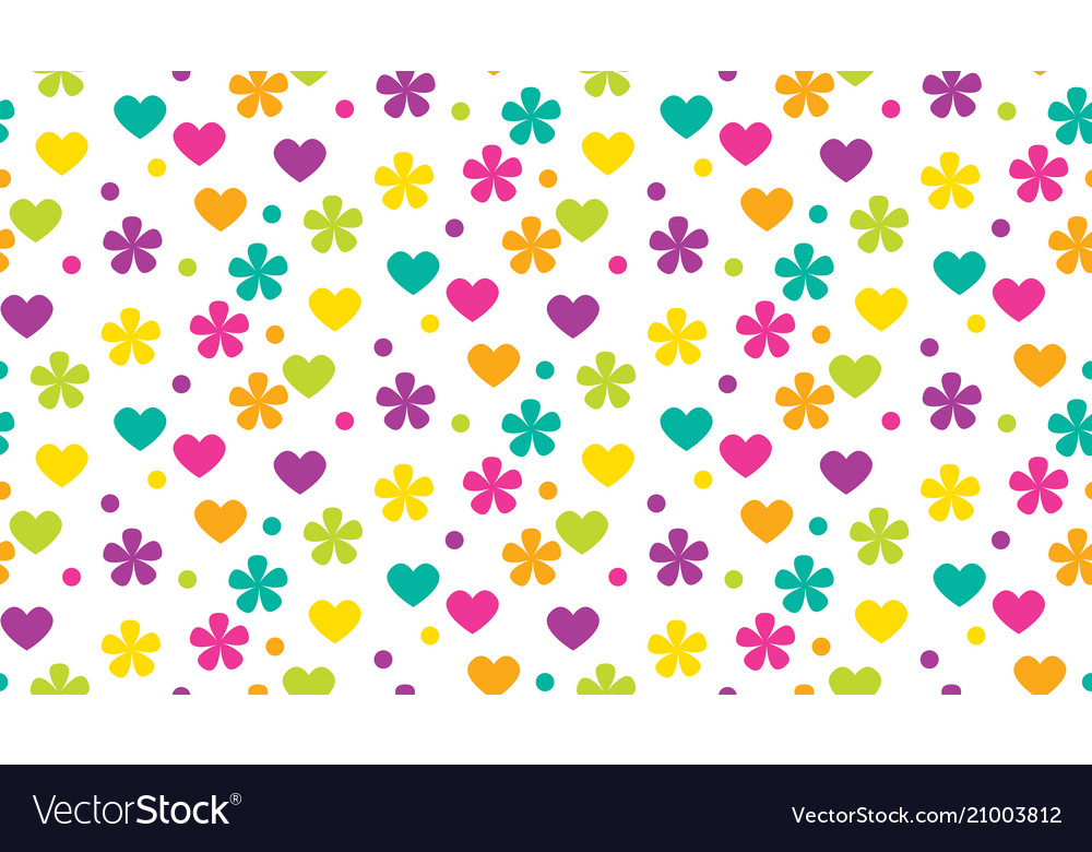 Abstract polka dot traditional floral pattern Vector Image