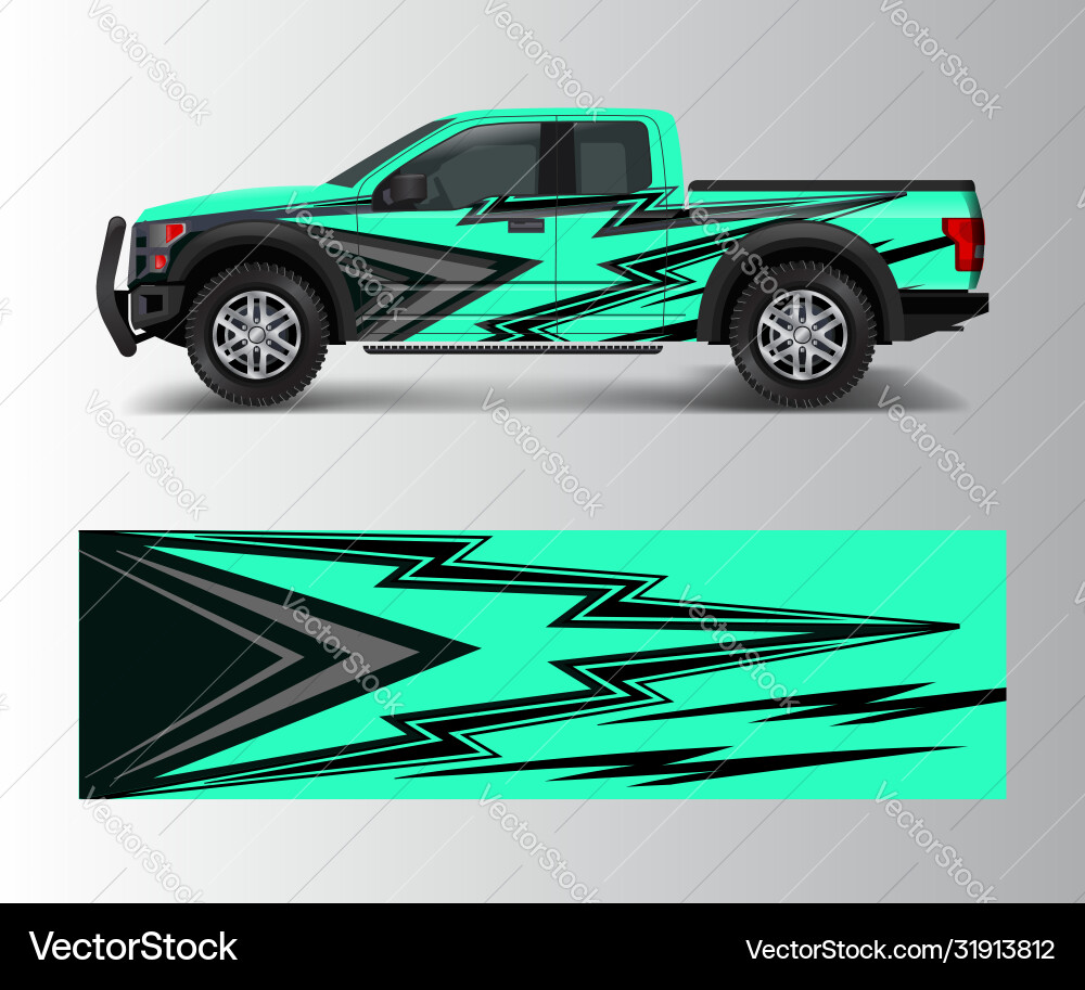 Abstract racing graphic background for offroad Vector Image