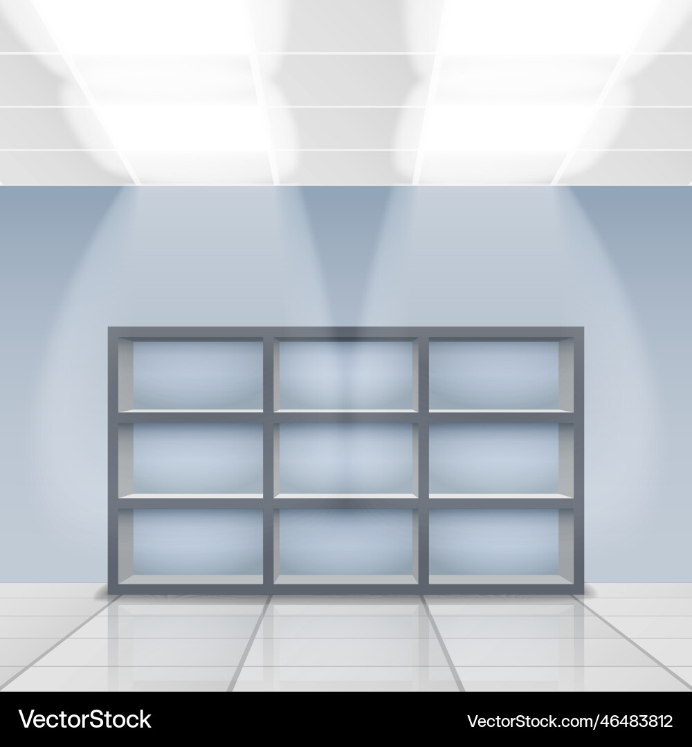 Department store interior detail Royalty Free Vector Image