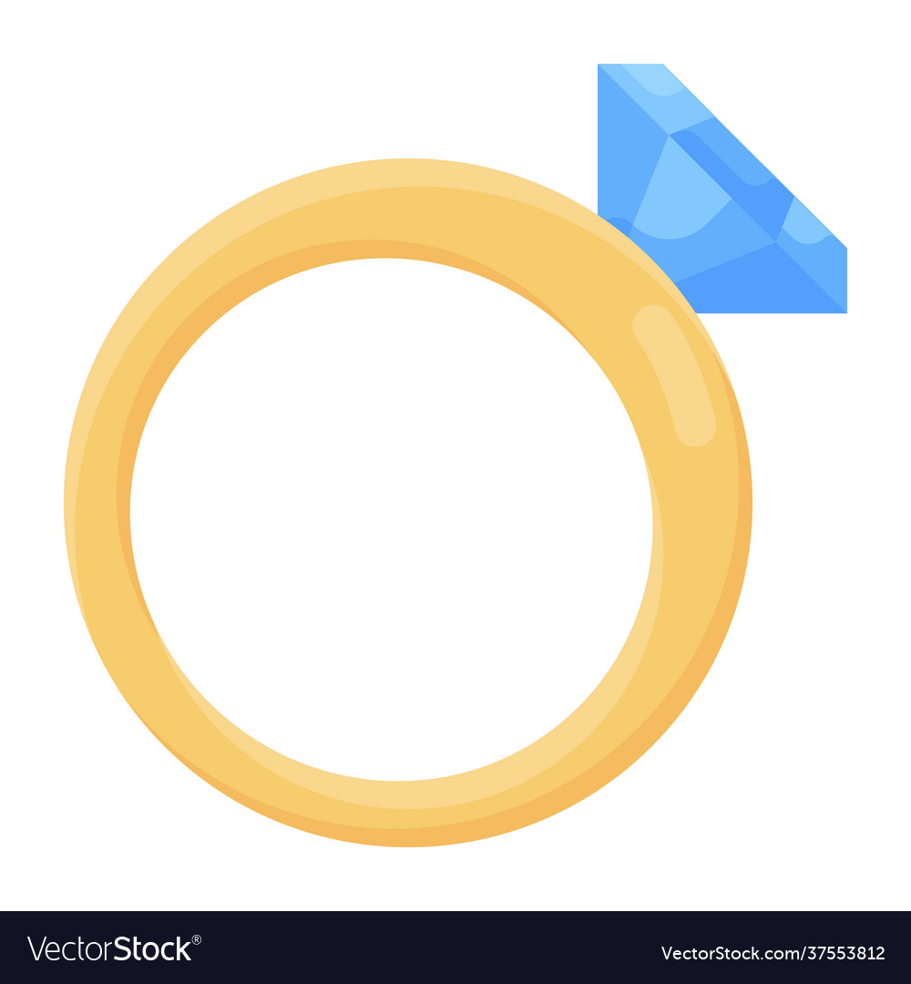 Diamond ring Royalty Free Vector Image - VectorStock