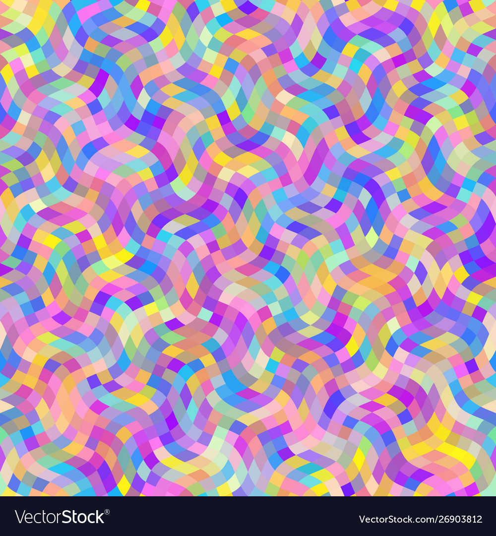 Geometric Wavy Abstract Pattern Polygonal Square Vector Image