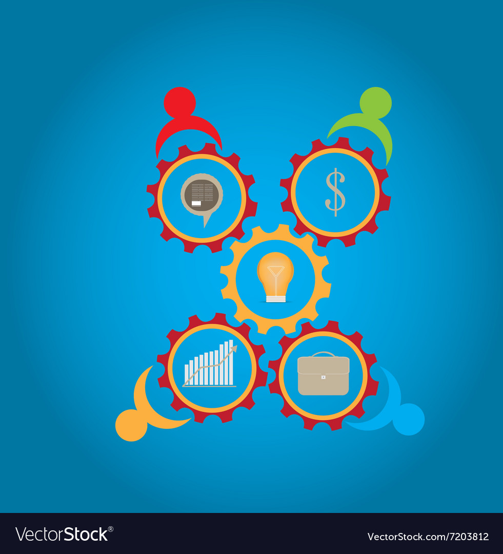 Teamwork Royalty Free Vector Image - VectorStock