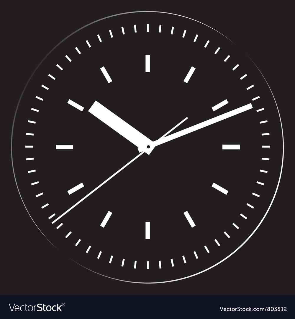 Wall clock Royalty Free Vector Image - VectorStock
