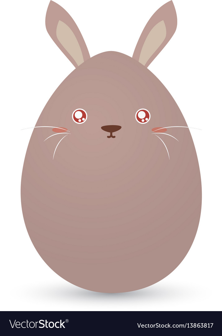 Easter rabbit egg Royalty Free Vector Image - VectorStock