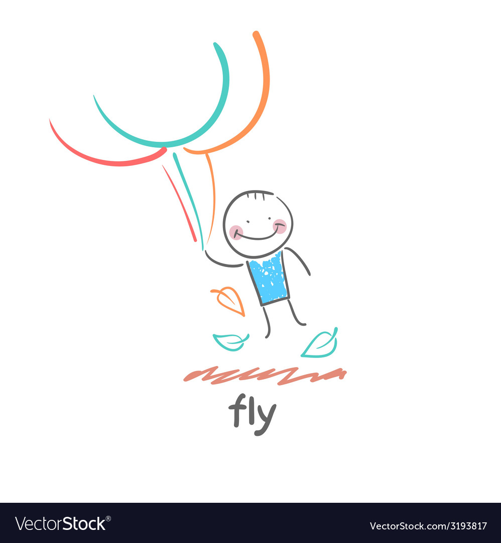 Fly Royalty Free Vector Image - VectorStock