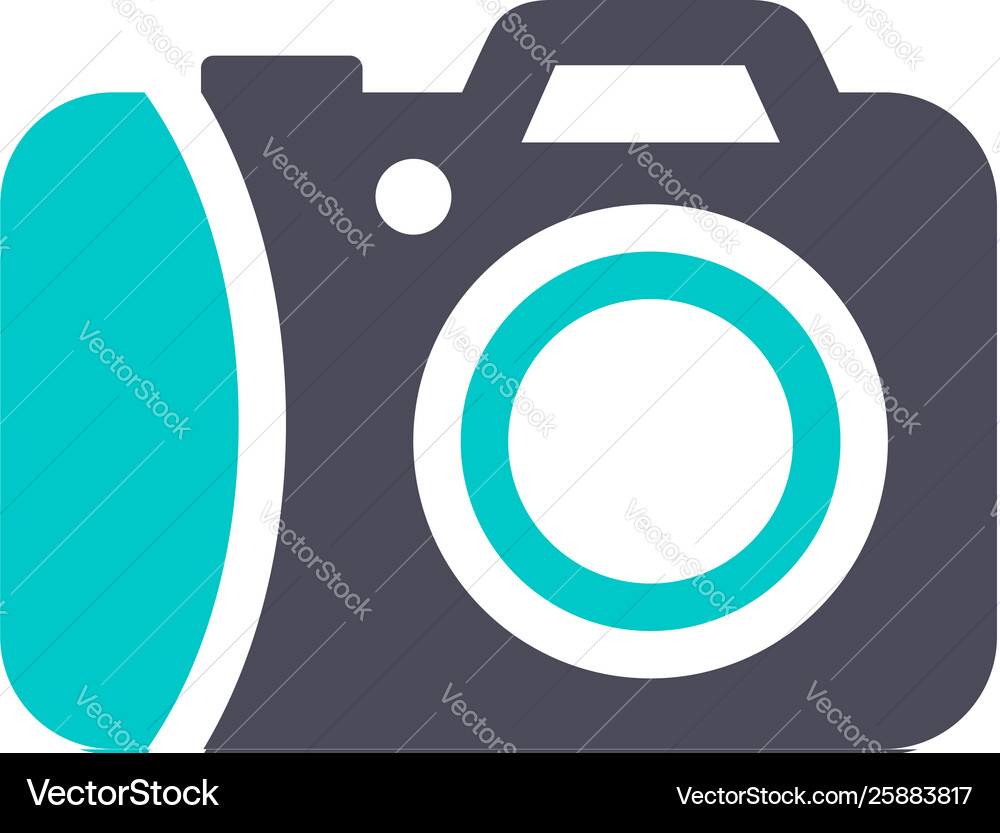 New gray turquoise icon on a white background Vector Image