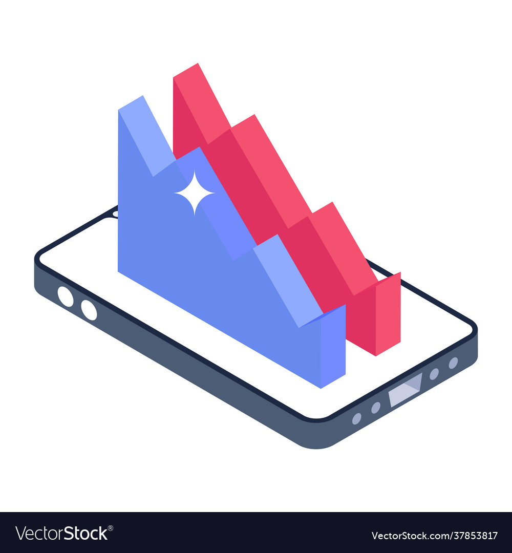 Statistical app Royalty Free Vector Image - VectorStock