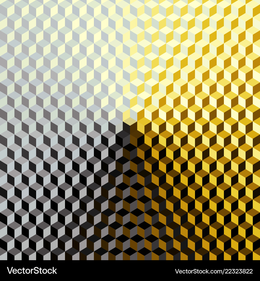 Geometric polygonal pattern of a cubes in low poly