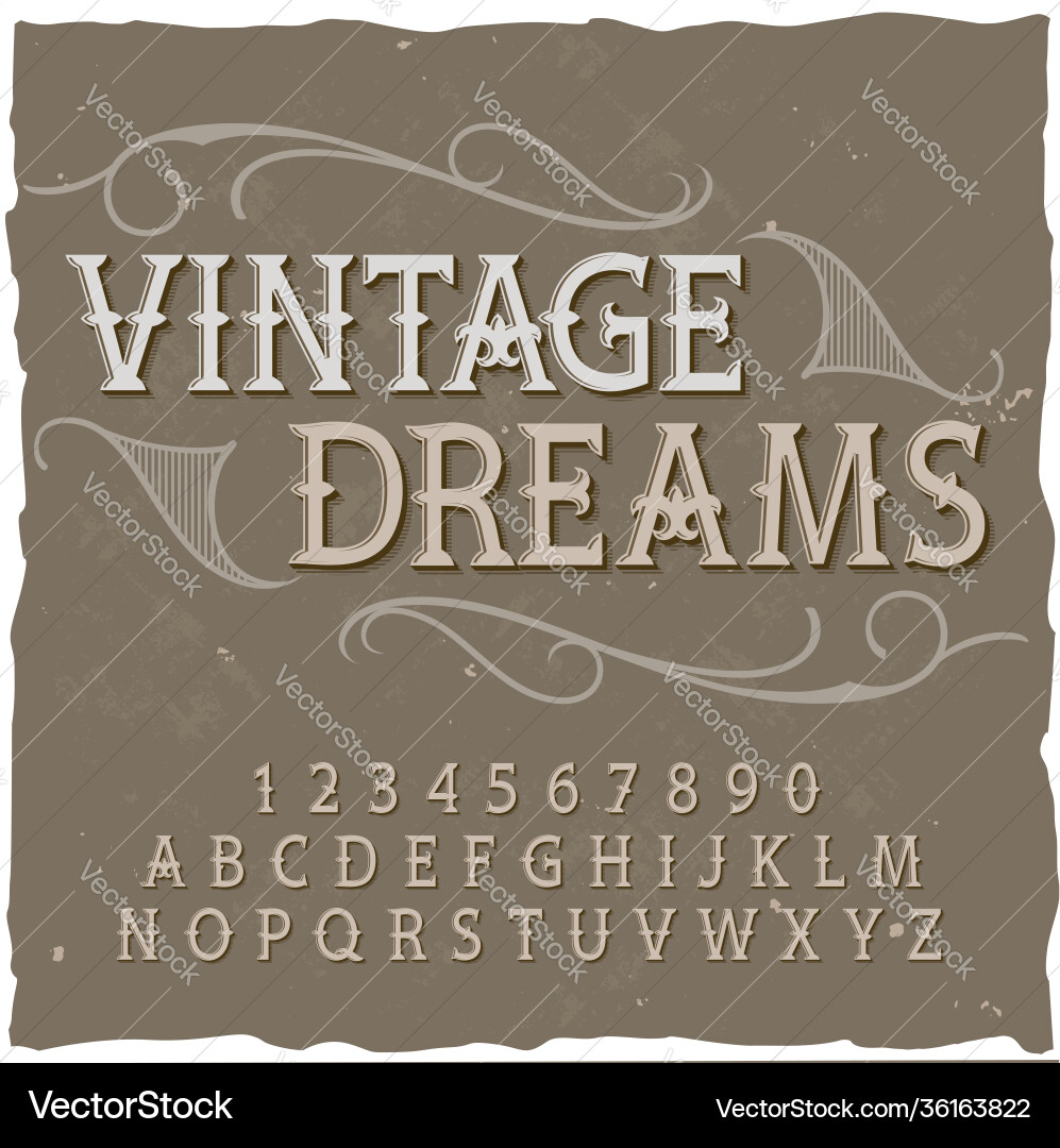 Good handcrafted font for any label design Vector Image