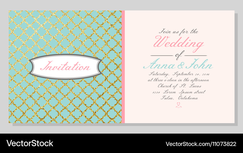 Invitation template Royalty Free Vector Image - VectorStock
