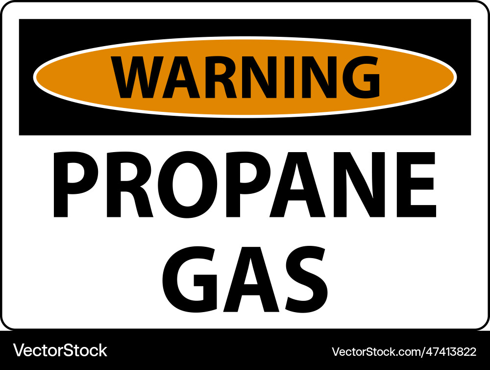 Propane Gas Label