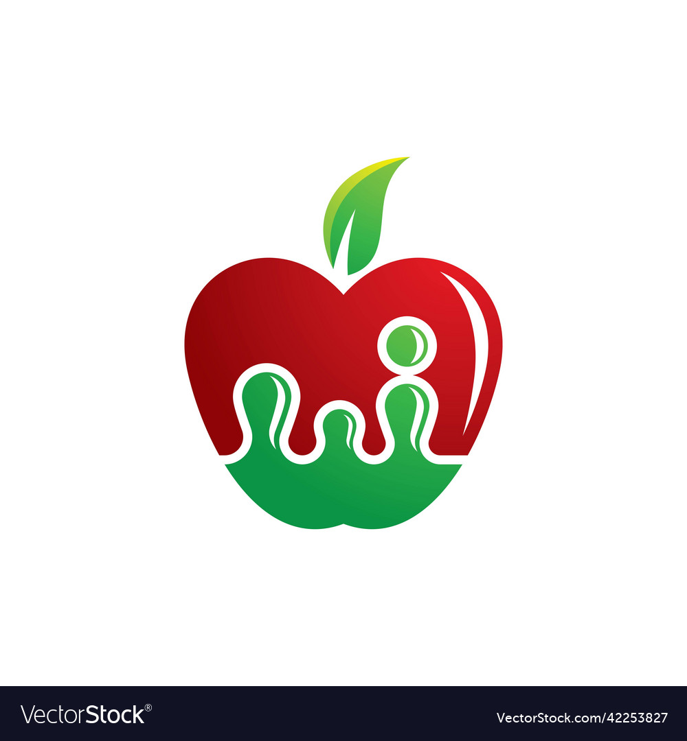 Apple logo images Royalty Free Vector Image - VectorStock