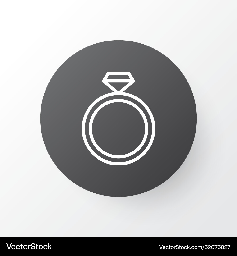 Ring icon symbol premium quality isolated wedding Vector Image