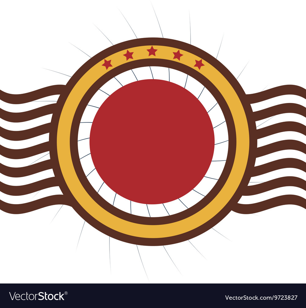 Seal stamp retro label design graphic Royalty Free Vector