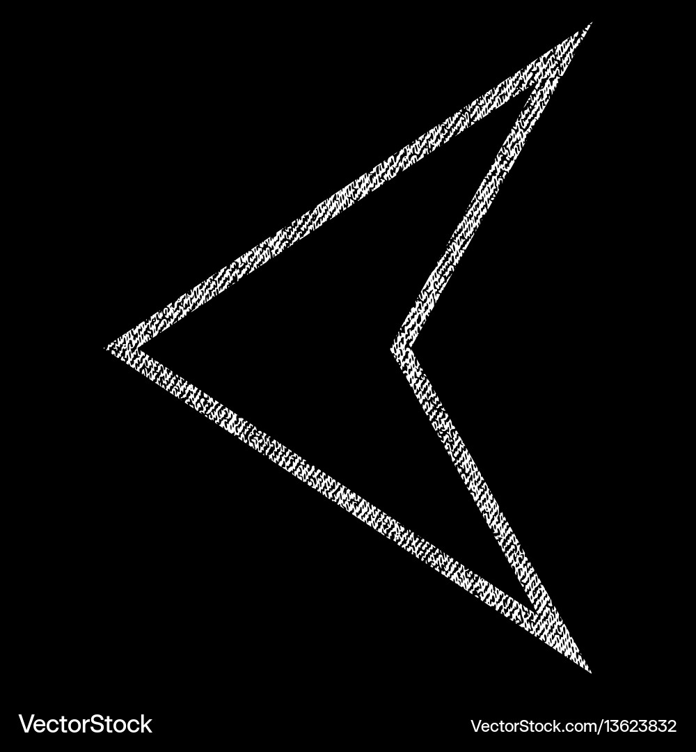 Arrowhead left fabric textured icon Royalty Free Vector