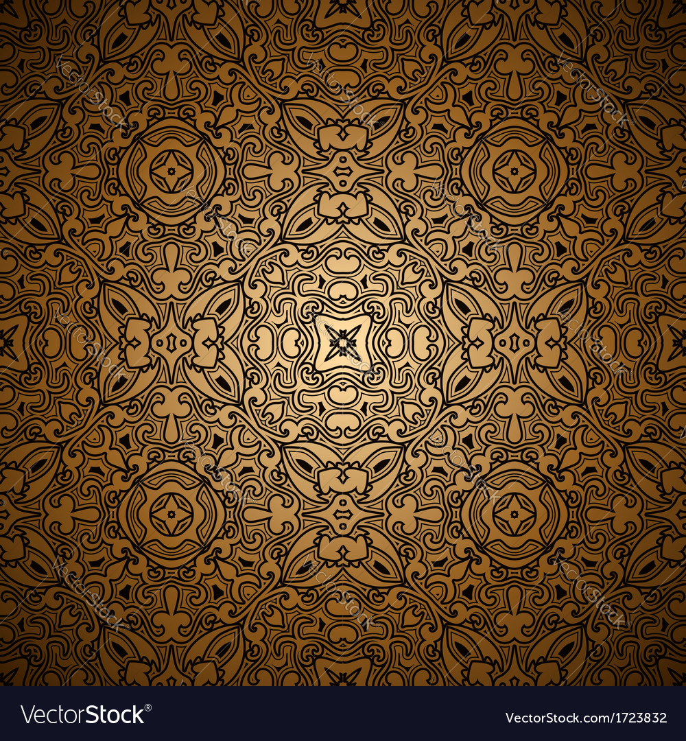 Dark gold pattern Royalty Free Vector Image - VectorStock