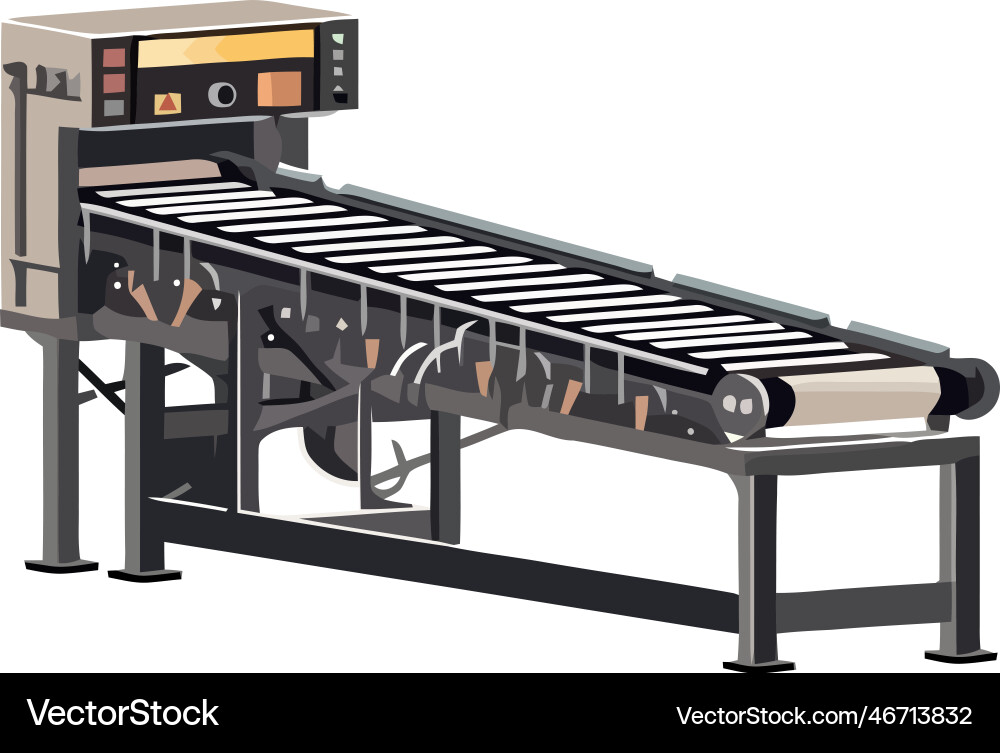 Factory transport band machinery icon Royalty Free Vector